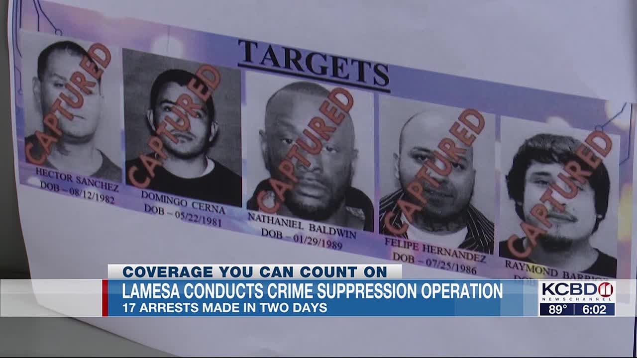 City of Lamesa conducts crime suppression operation, leads to multiple ...