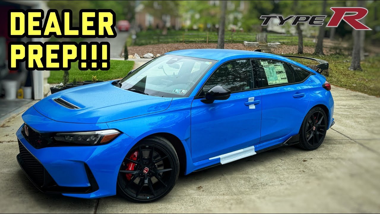 '24 Civic Type R Dealer Prep Cleanup - YouTube