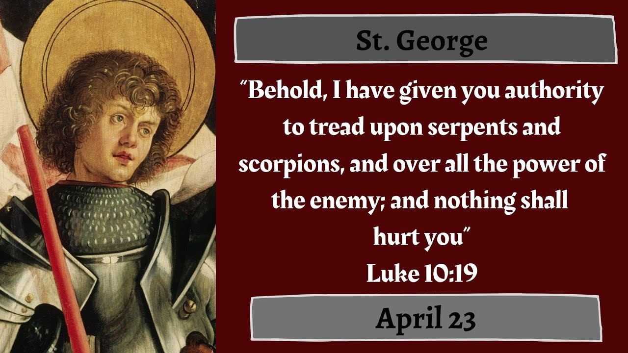St. George, Martyr, Daily Saint, April 23 - YouTube