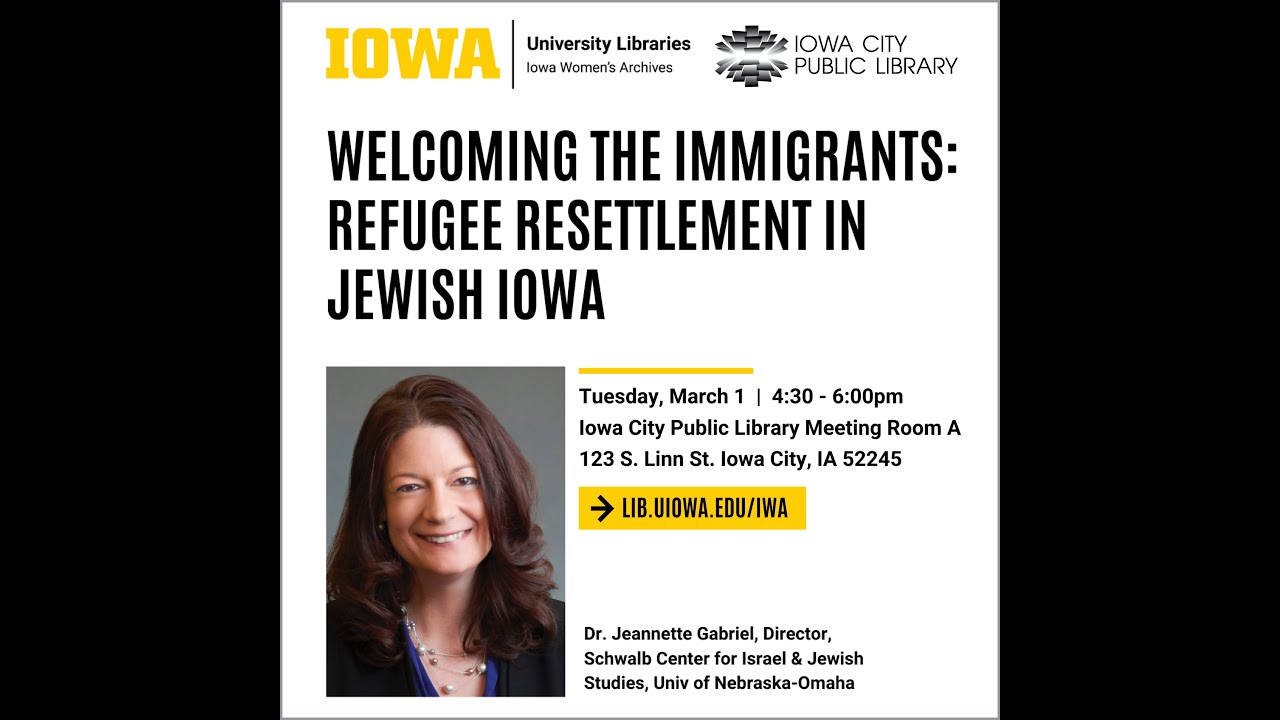 Welcoming the Immigrants: Refugee Resettlement in Jewish Iowa - YouTube