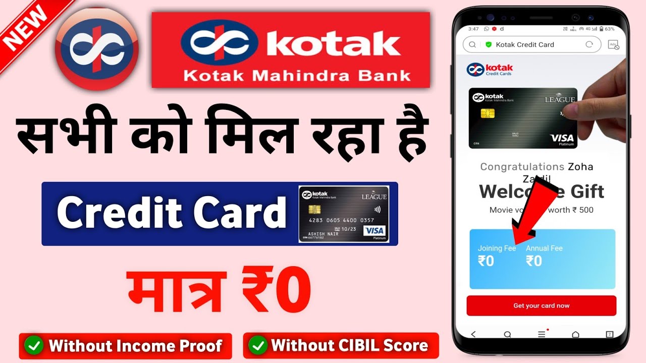 Kotak Bank Credit Card Online Apply | Best Credit Cards 2023 | How To ...