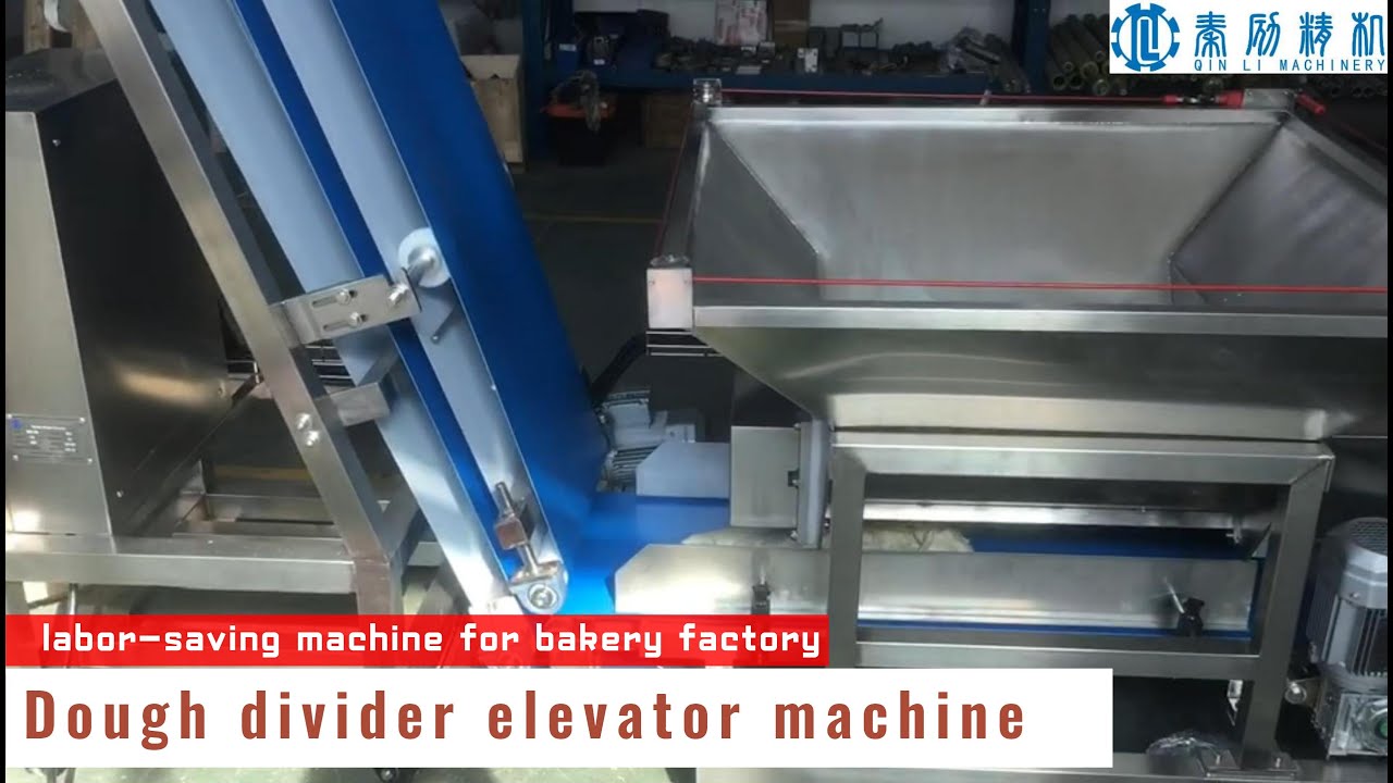 bakery factory dough divider elevator - YouTube