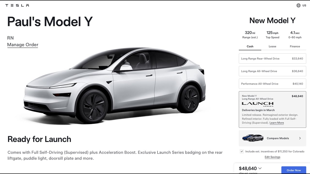 New 2025 Tesla Model Y is available in the US & I ordered it! #tesla ...