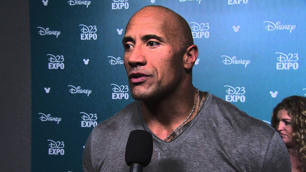 D23 Expo Interview with Dwayne Johnson (Moana) - YouTube