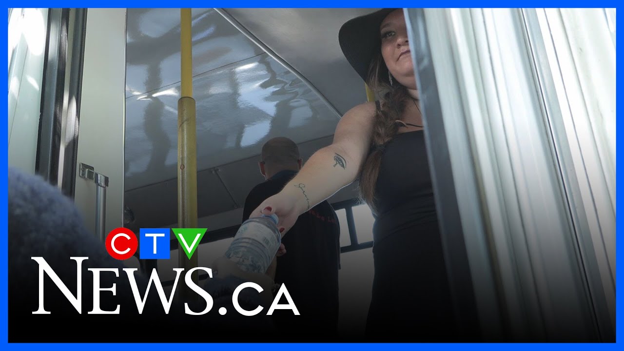 Cooling bus offers relief from Vancouver heat - YouTube