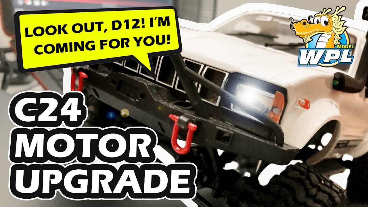 WPL C24 | MN 260 motor upgrade. Can it challenge WPL D12? - YouTube