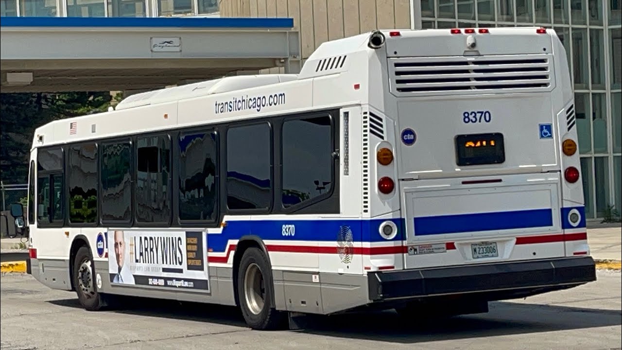 Ride On The CTA 2022 Nova LFS Bus 8370 On Rt 81W West Lawrence ...