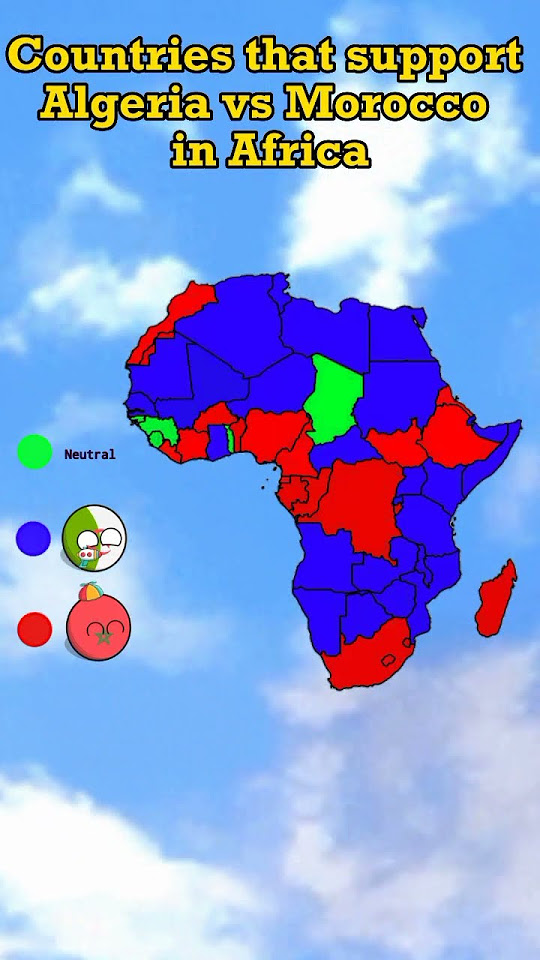 Countries that support Algeria vs Morocco in Africa #africa #muslim # ...