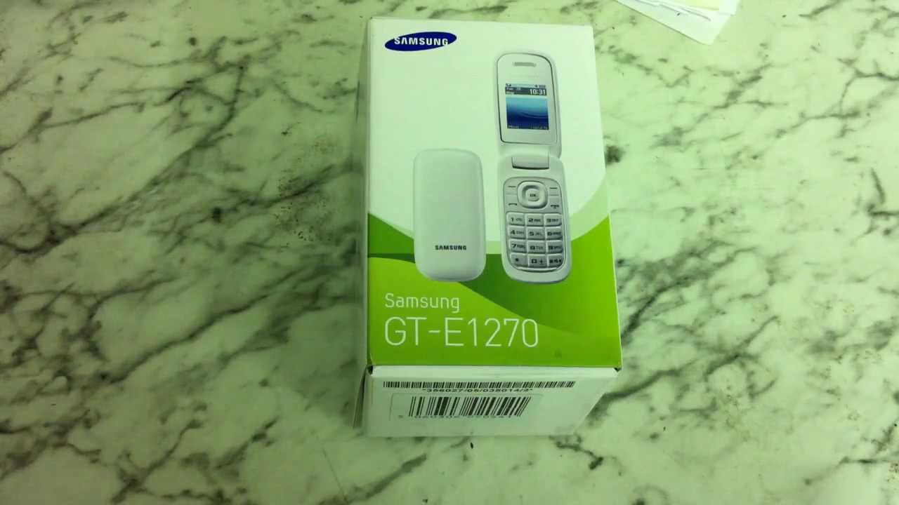 Samsung E1270 Unboxing and Review - YouTube