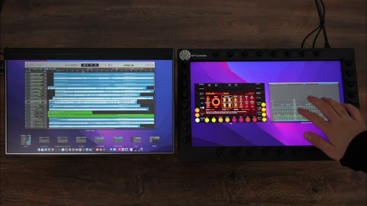 Switching channels in Logic Pro with the touchscreen | MP Controller - YouTube