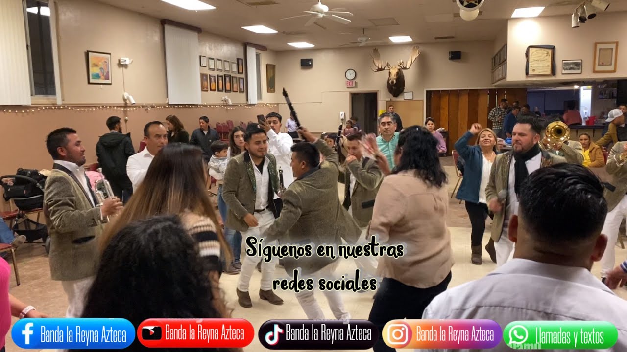 Banda la Reyna azteca así se despide bailando - YouTube