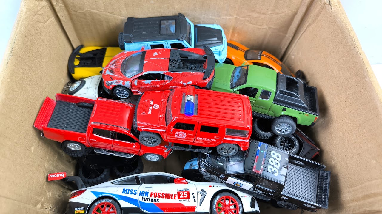 Box Full of Model Cars -Mazda Mx5, Koenigesgg Jesko, Lamborghini Scv12 ...