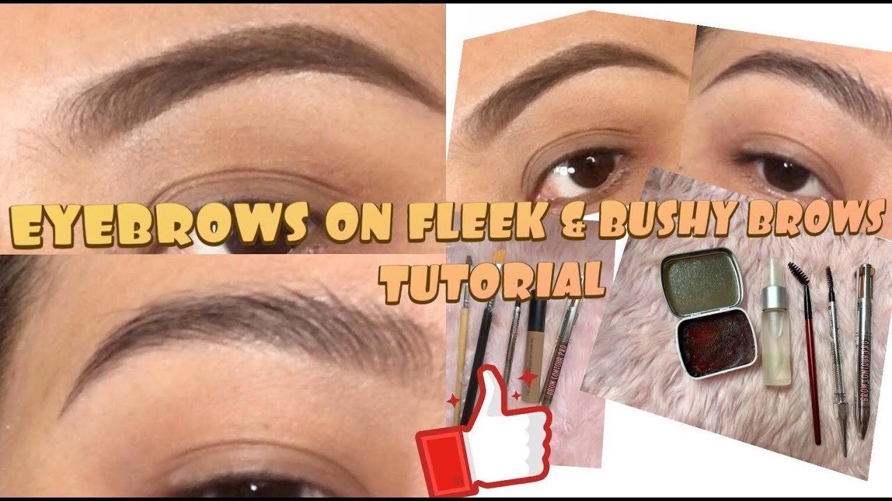 EYEBROW TUTORIAL FOR BEGINNERS | BUSHY BROWS vs BROWS ON FLEEK | BY LIZ ...
