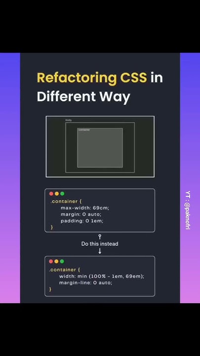 Refactoring CSS in Different Way - YouTube