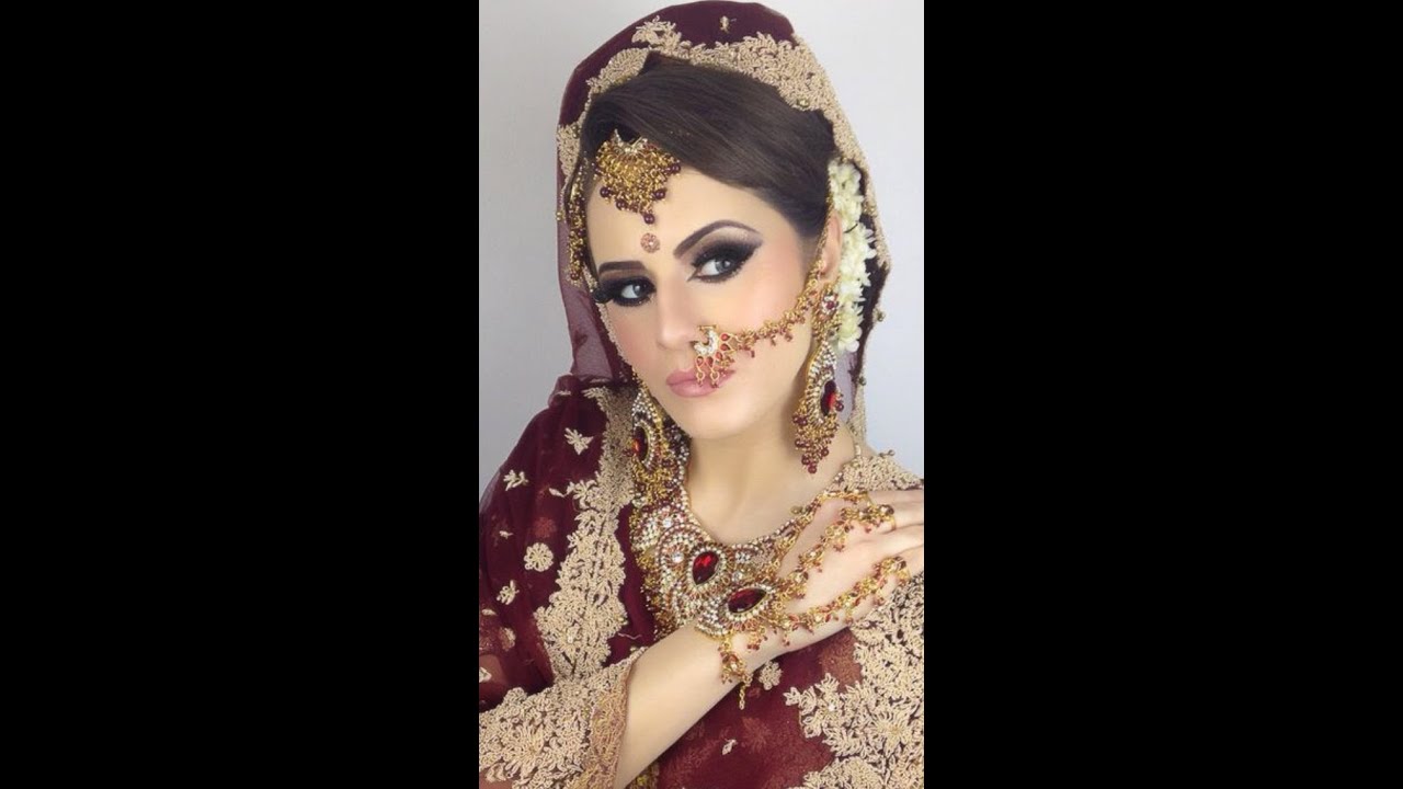 Asian Walima Bridal makeup tutorial traditional - YouTube