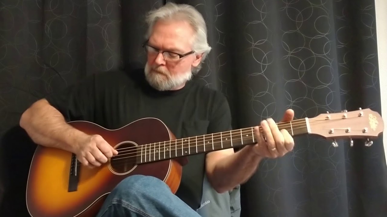 Tim Wallis demo'n the Aria-131 parlor guitar - YouTube