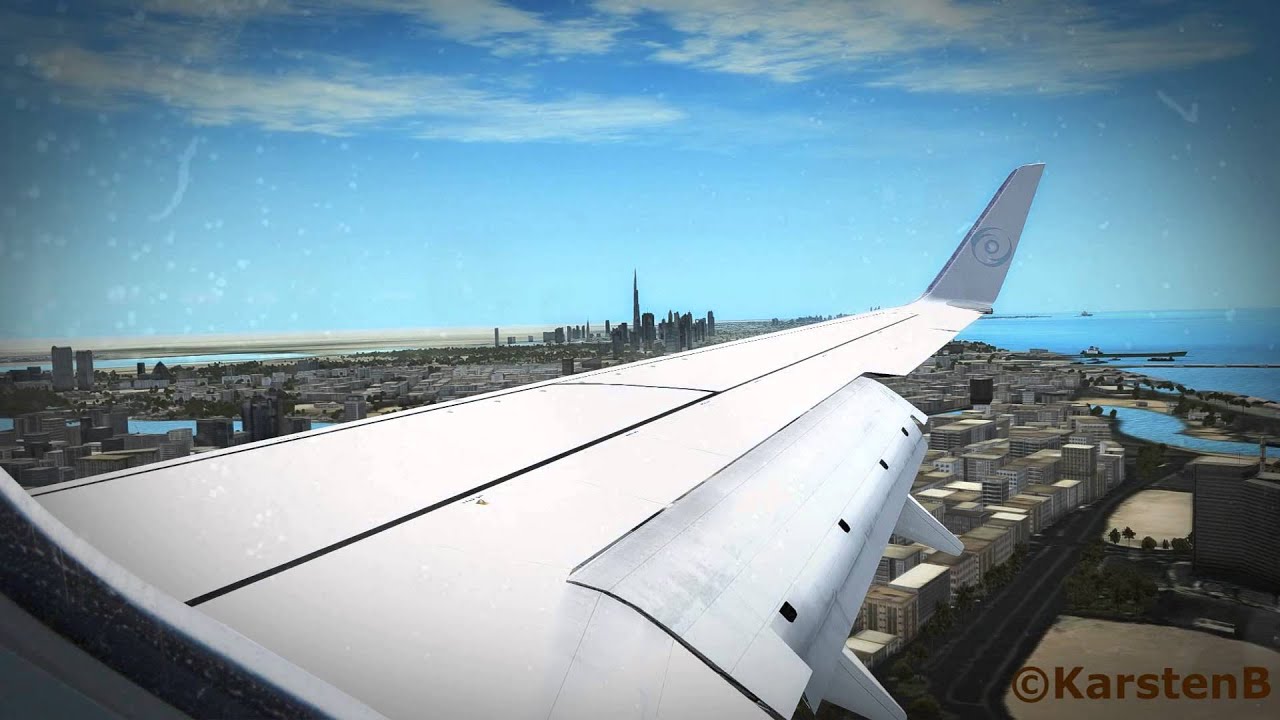 [FSX] Realistic Landing at Dubai 737-900 NGX (HD) - YouTube