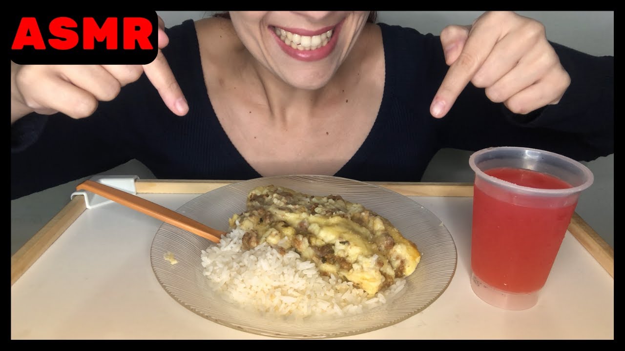 ASMR COMIDA | ESCONDIDINHO DE CARNE COM ARROZ (SONS DE MASTIGAÇÃO ...