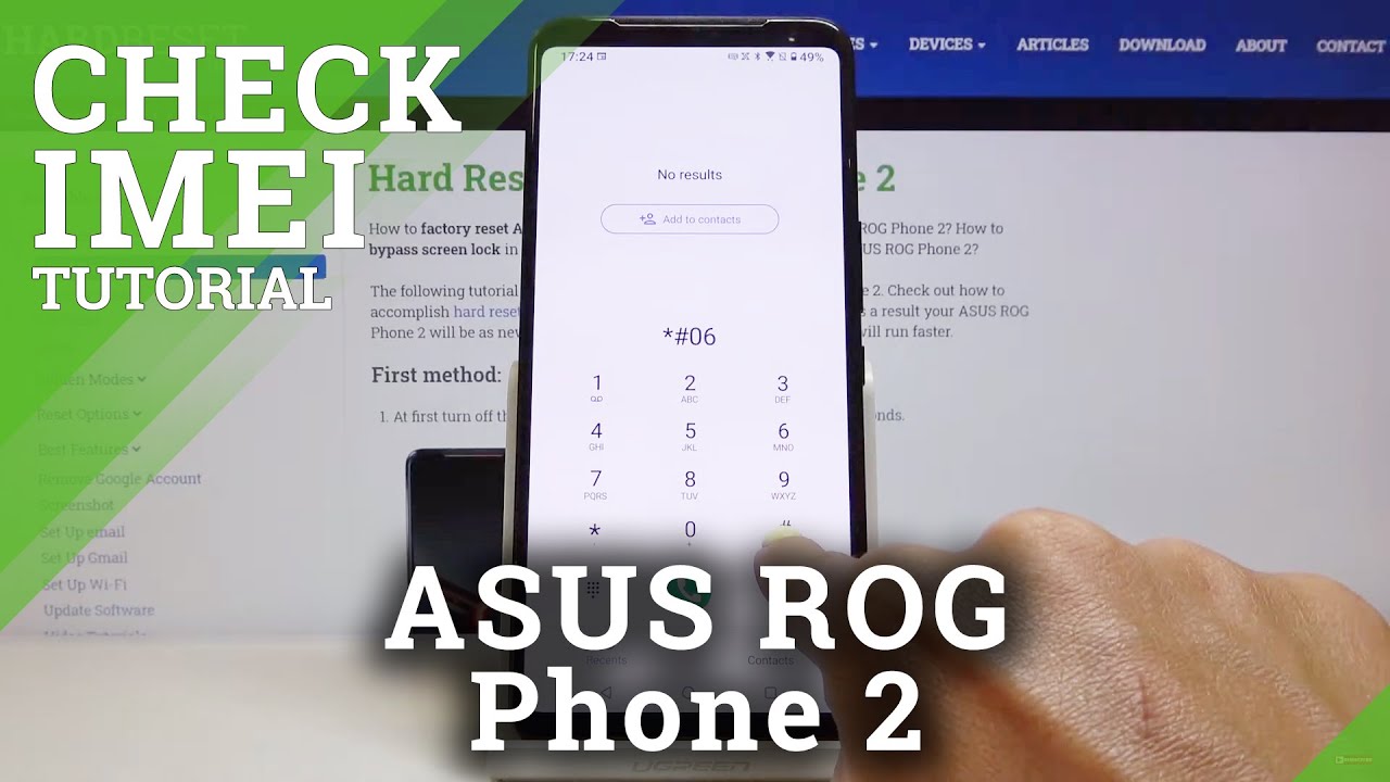 How to Check IMEI / SN in ASUS ROG Phone 2 – IMEI Status and Serial ...