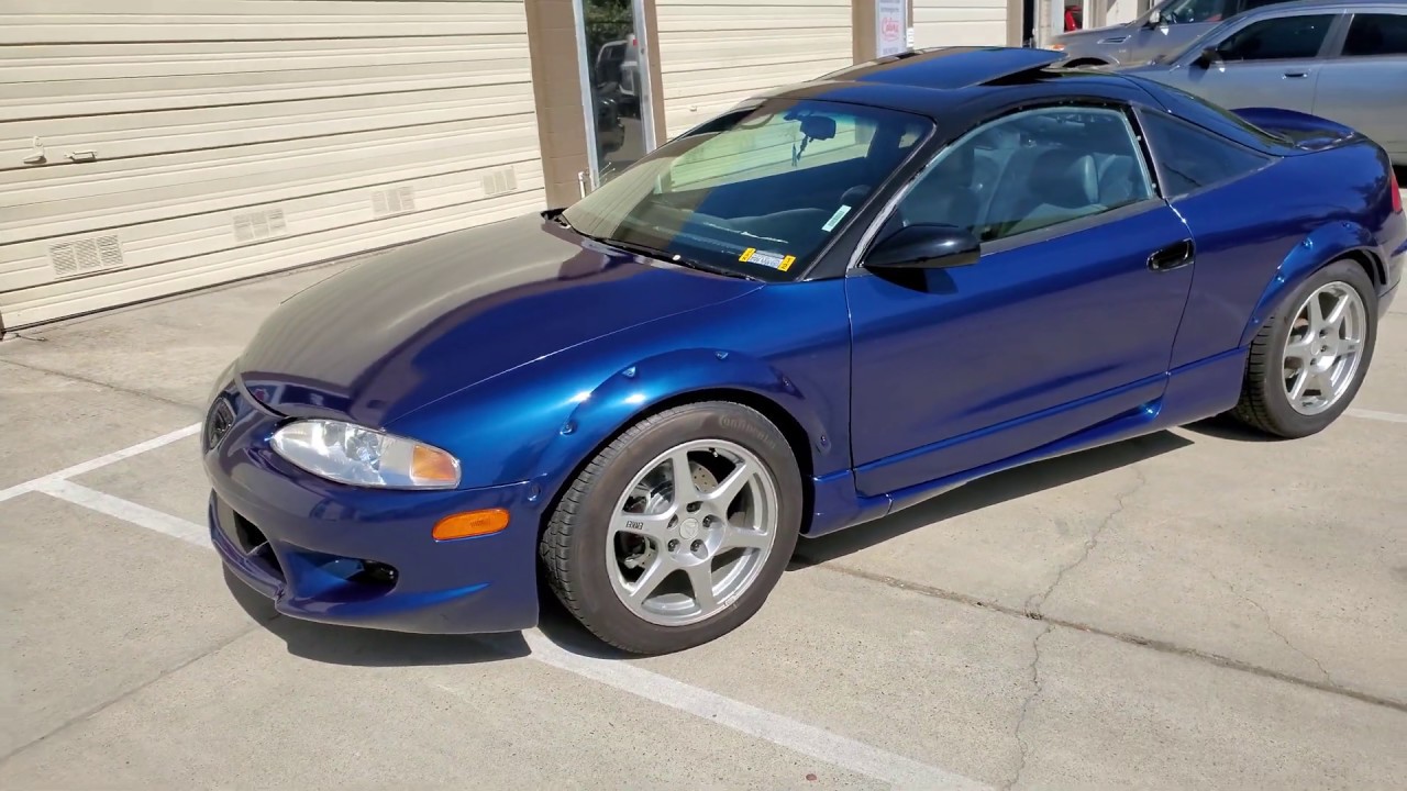400+hp Eagle Talon in Gloss Dark Blue - YouTube