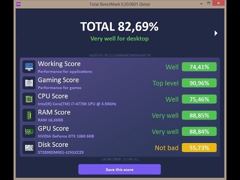 Total BenchMark - Stress Test Benchmark / GTX 1060 6GB - YouTube