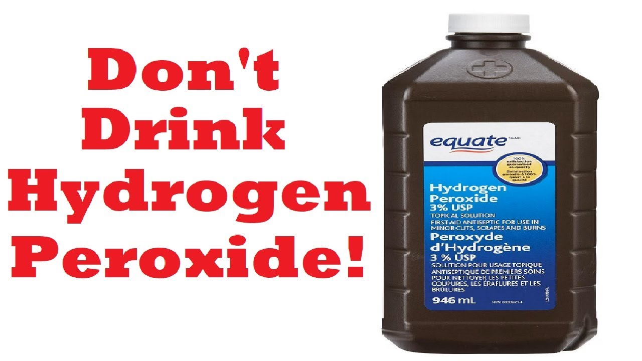 don't drink hydrogen peroxide - YouTube