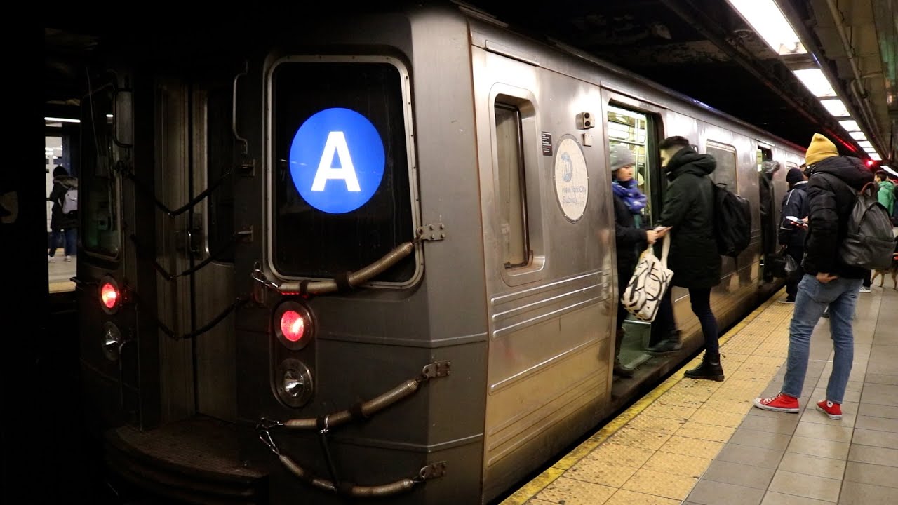 MTA New York City Subway: Queens-bound R68A A Train at 42 Street ...