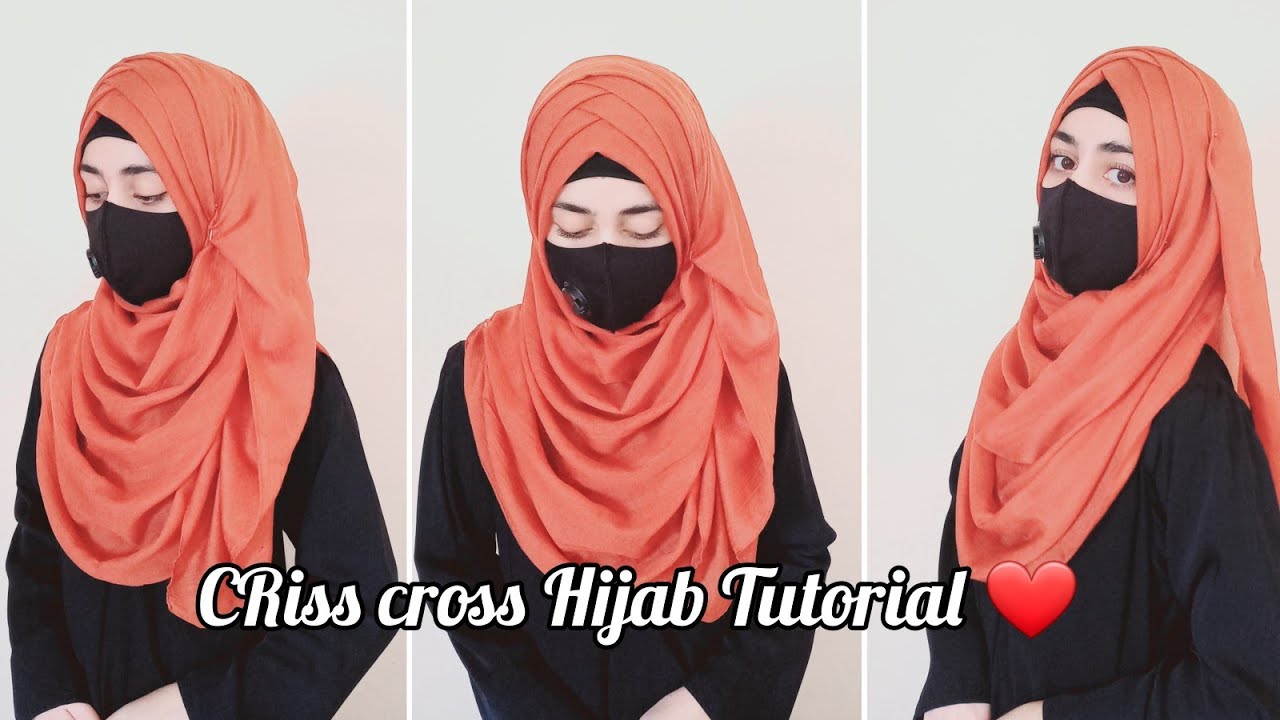 Hijab Tutorial with Full coverage || Hijab Layers || criss cross Hijab ...