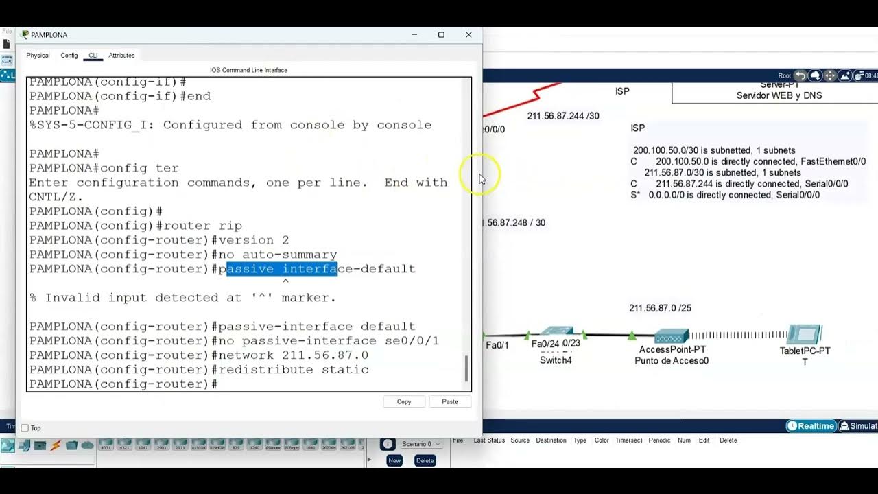 PAR 2324 UT6 CONFIGURACION RIPv2 en PAMPLONA TUDELA con PRUEBAS de CONECTIVIDAD EXITOSAS - YouTube