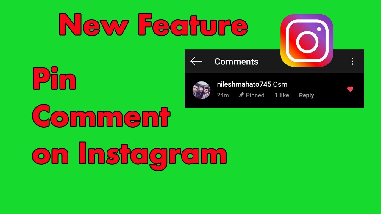 How to Pinned Comment in Instagram - YouTube