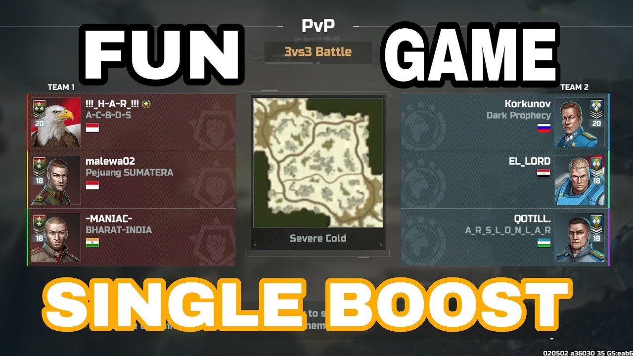 3vs3 Fun Game Single Boost || Art Of War 3 - YouTube