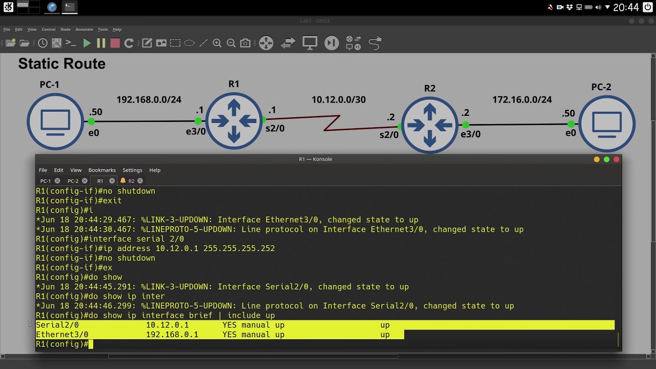 Static Route | #CCNA #CCNP #GNS3 - YouTube