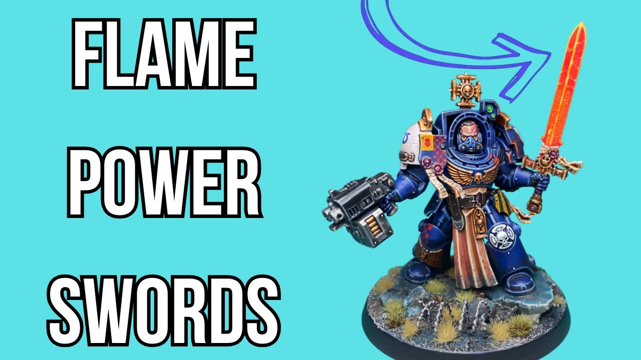 How to Paint FLAME POWER SWORDS - YouTube