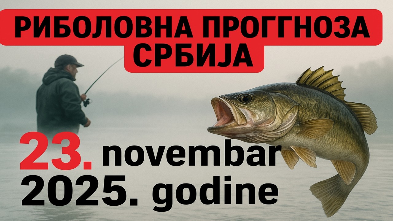 PROGNOZA KLEVJA u Srbiji na 23. novembru 2025. Baci sve i na pecanje ...