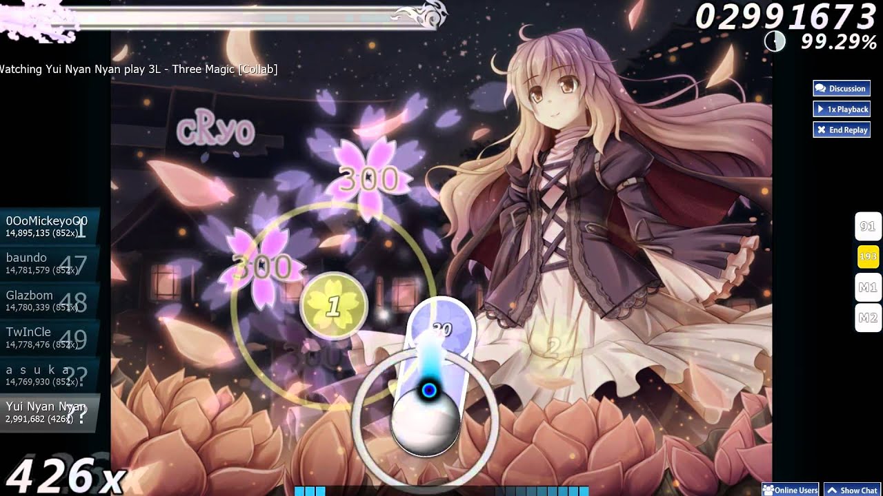 osu! - 3L - Three Magic [Collab] S Rank - YouTube