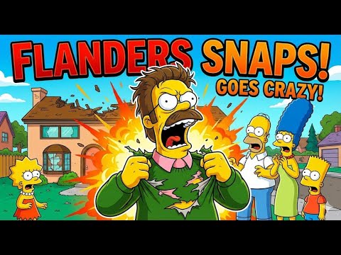 Simpsons Funny Moments | Ned Flanders Loses His Mind & Goes Crazy - YouTube