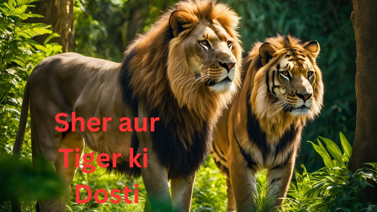 Lion And Tiger Frindship | Sher Aur Bagh Ki Dosti | Episode No 2 - YouTube