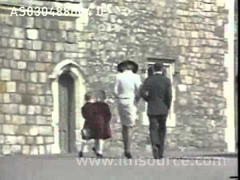 Princess Diana at Windsor for Easter Service - YouTube