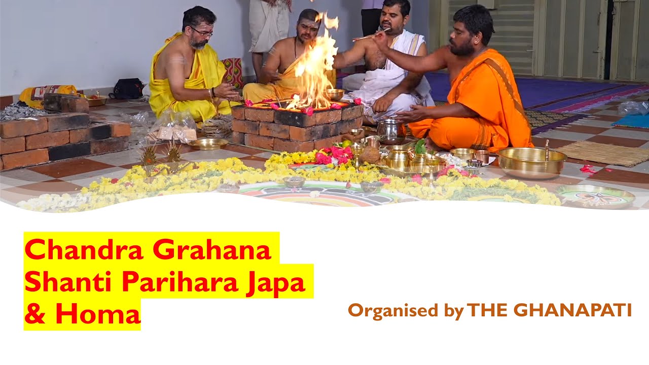 Chandra Grahana Shanti Parihara Japa Homa and Dhaana on 29th Oct 2023 ...