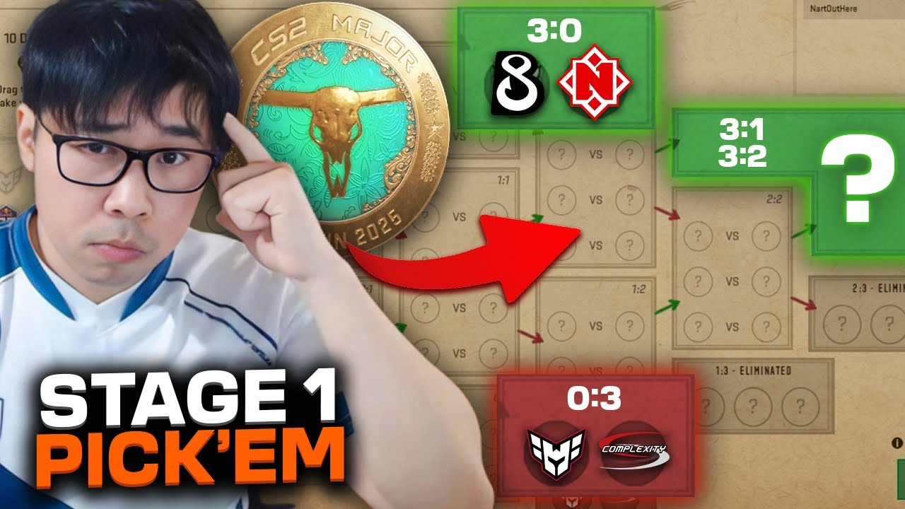 BLAST Austin Major 2025 Pick’Em – Stage 1 Predictions & Upsets - YouTube