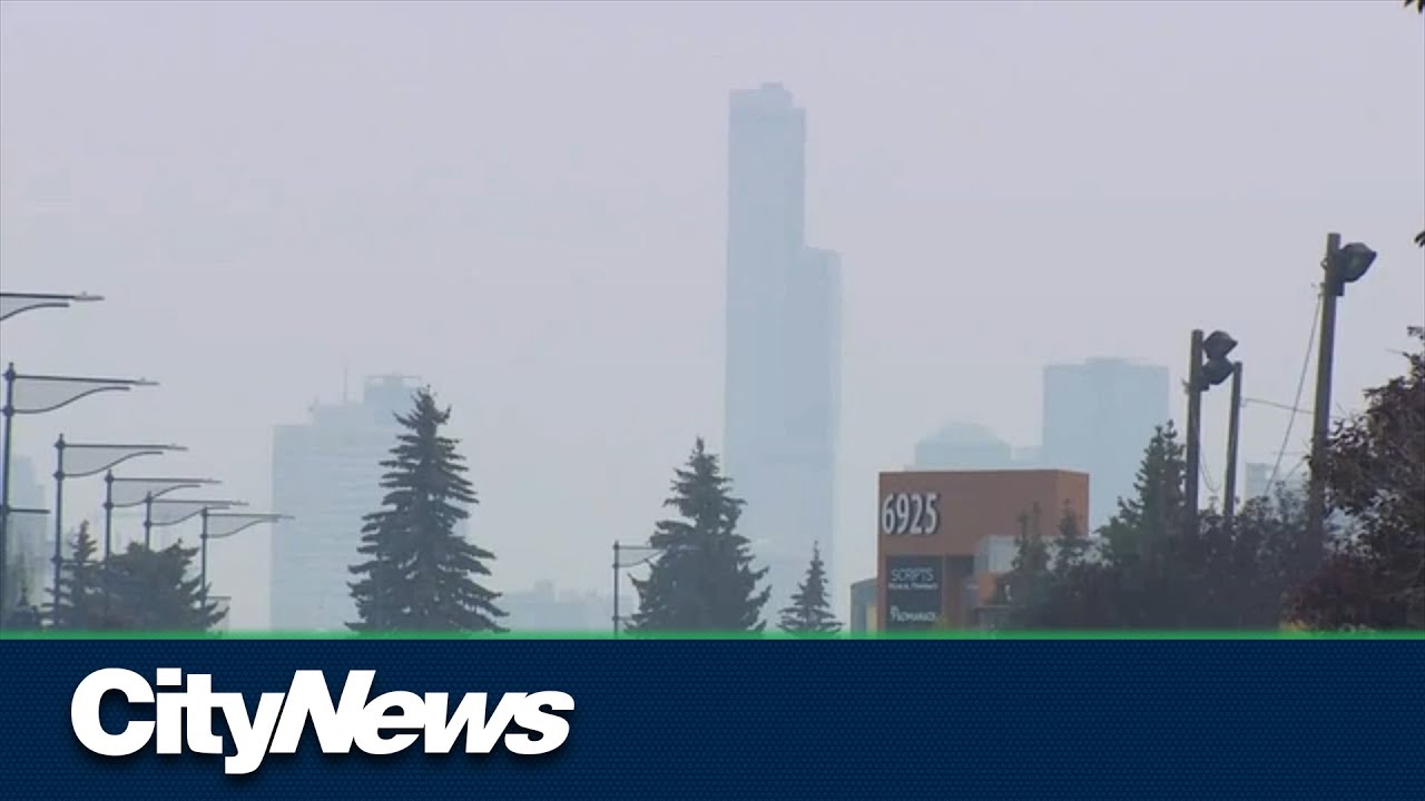 Wildfire smoke causes air quality issues across Alberta - YouTube