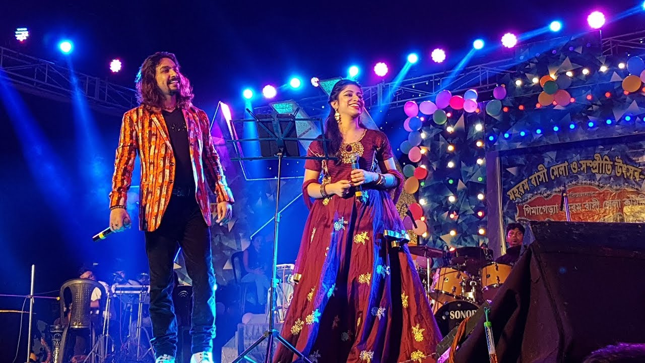 Sayam Paul& Mekhla Dasgupta Yeh Raat Bheegi Bheegi Life Perfomance At ...