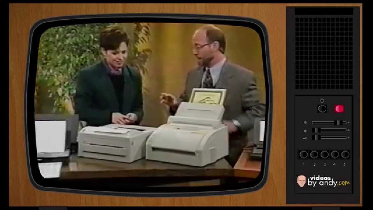 A Look Back At Computer Printers From 1995 - YouTube