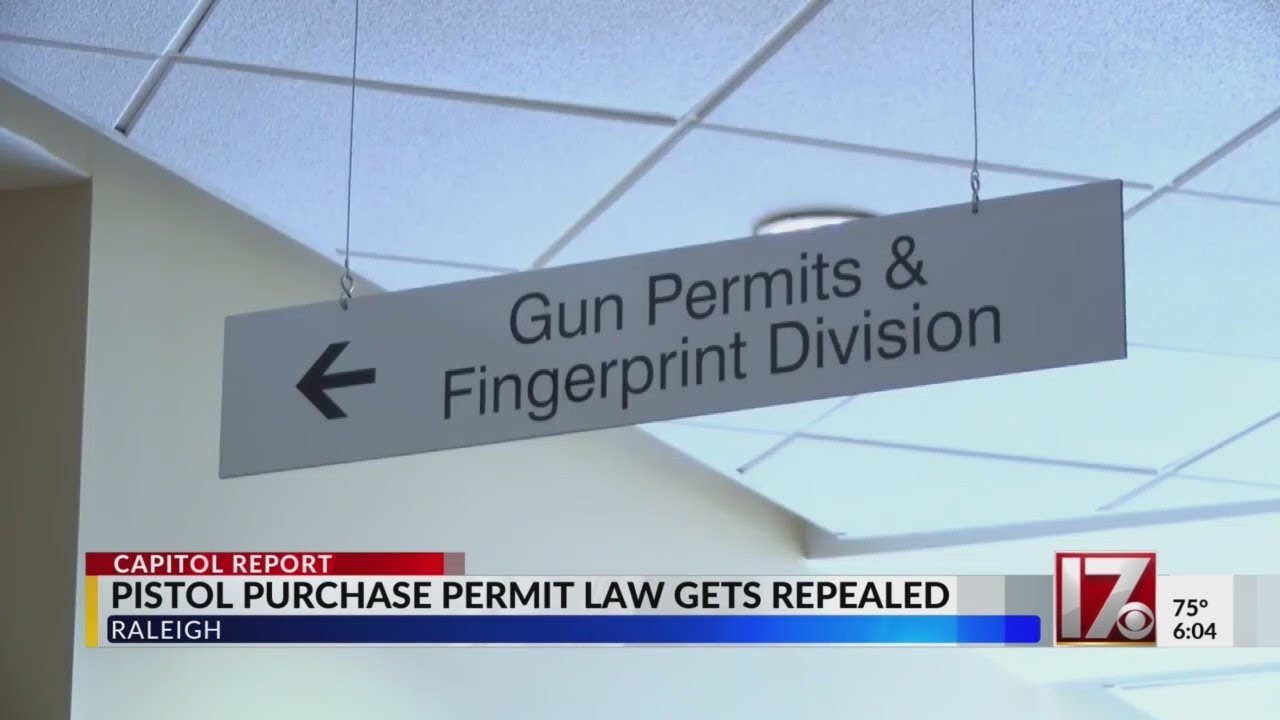 NC Senate OKs bill to repeal pistol purchase permit - YouTube