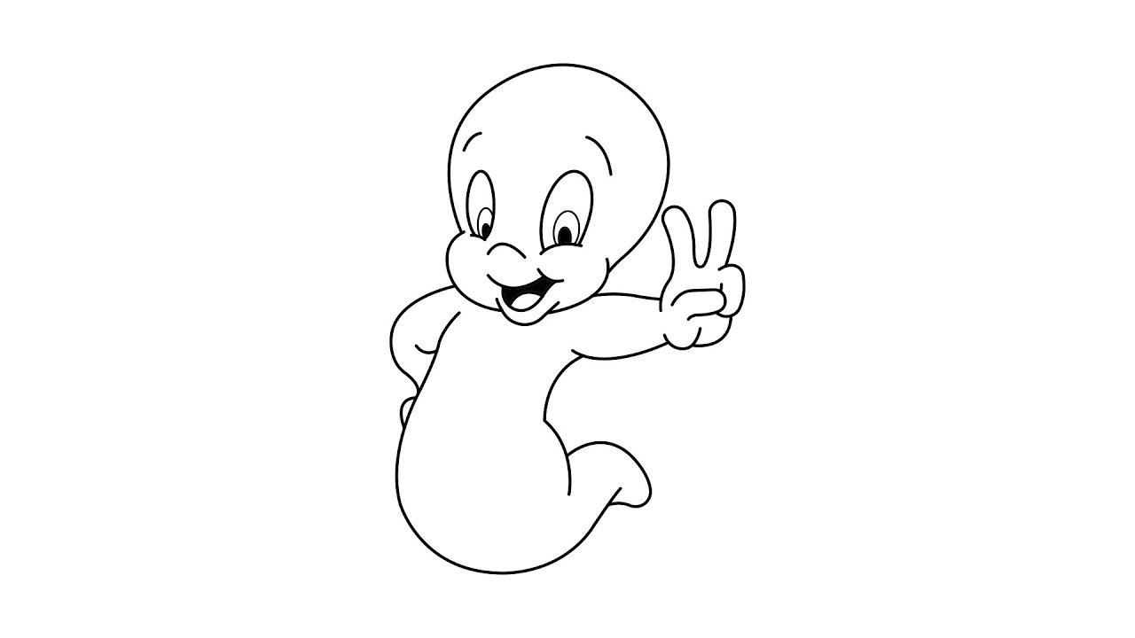 COMO DIBUJAR A CASPER - PAPER PERIMETRO - YouTube