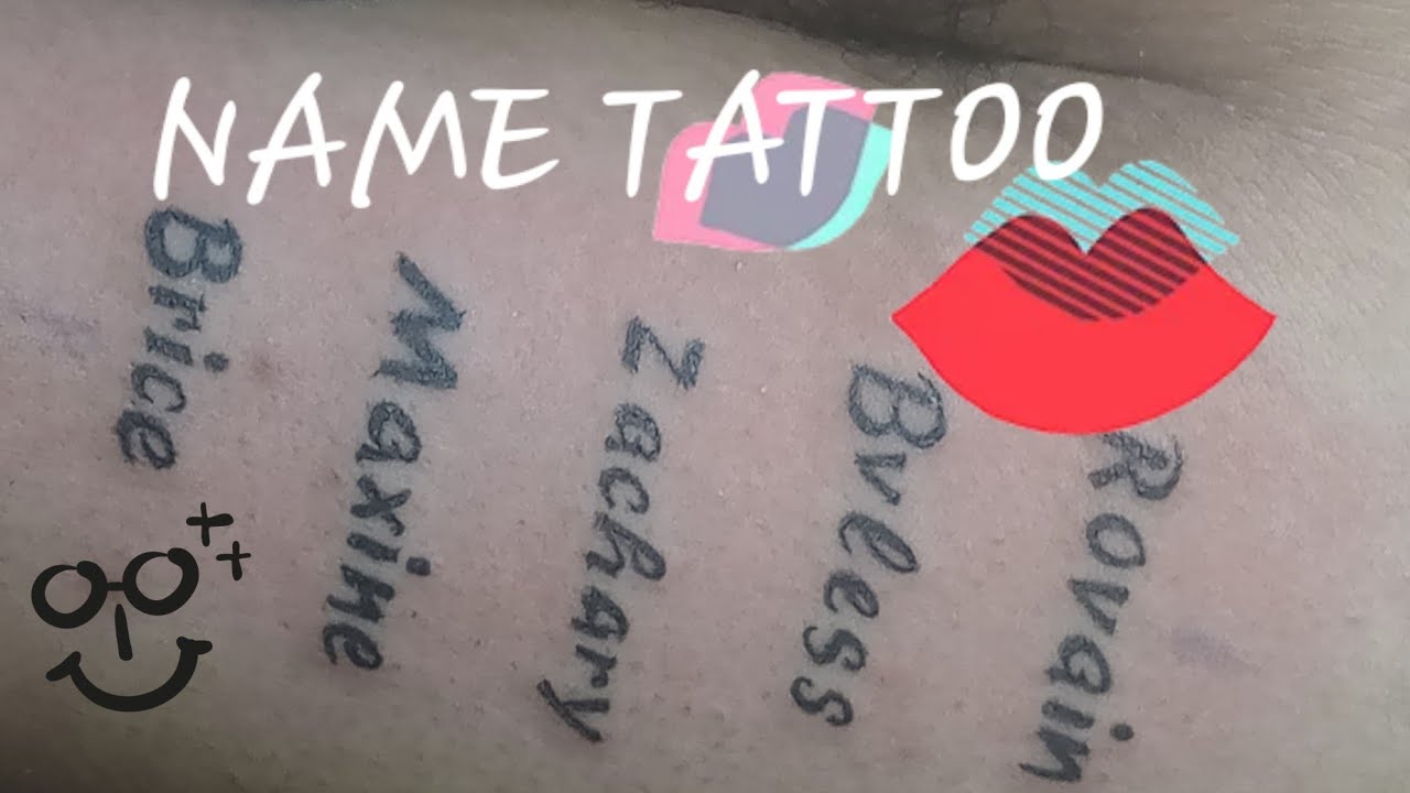 PRIVATE PART TATTOO NAME - YouTube