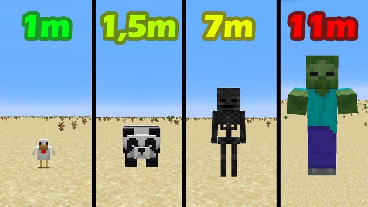 Minecraft Size Comparison - YouTube