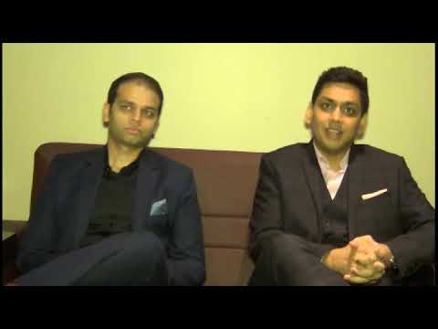 Hem Securities "s Prateek Jain (L) & Gaurav Jain (R) speaking on ...