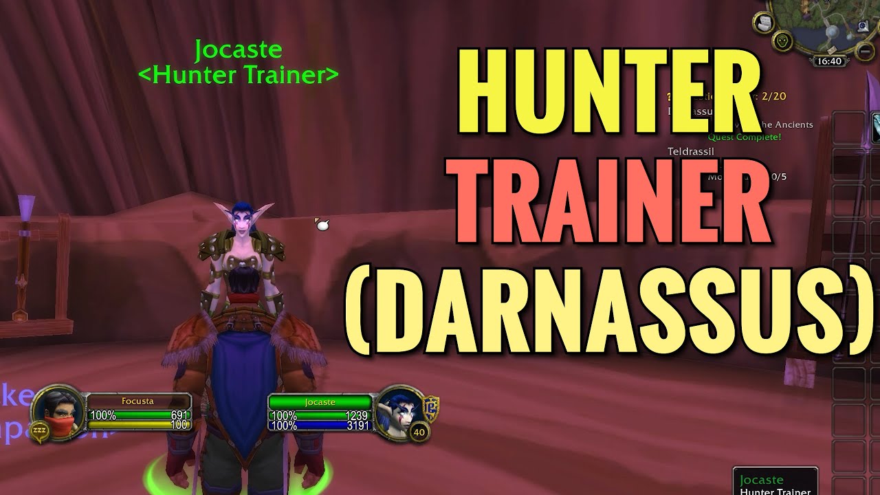 Darnassus Hunter Trainer (WoW Classic) - YouTube