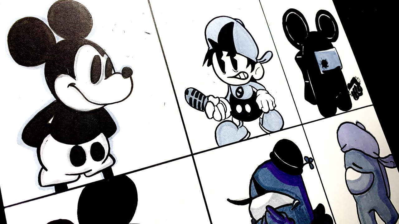 MICKEY MOUSE/ Wednesday's Infidelity -DESENHANDO FRIDAY NIGHT FUNKIN ...